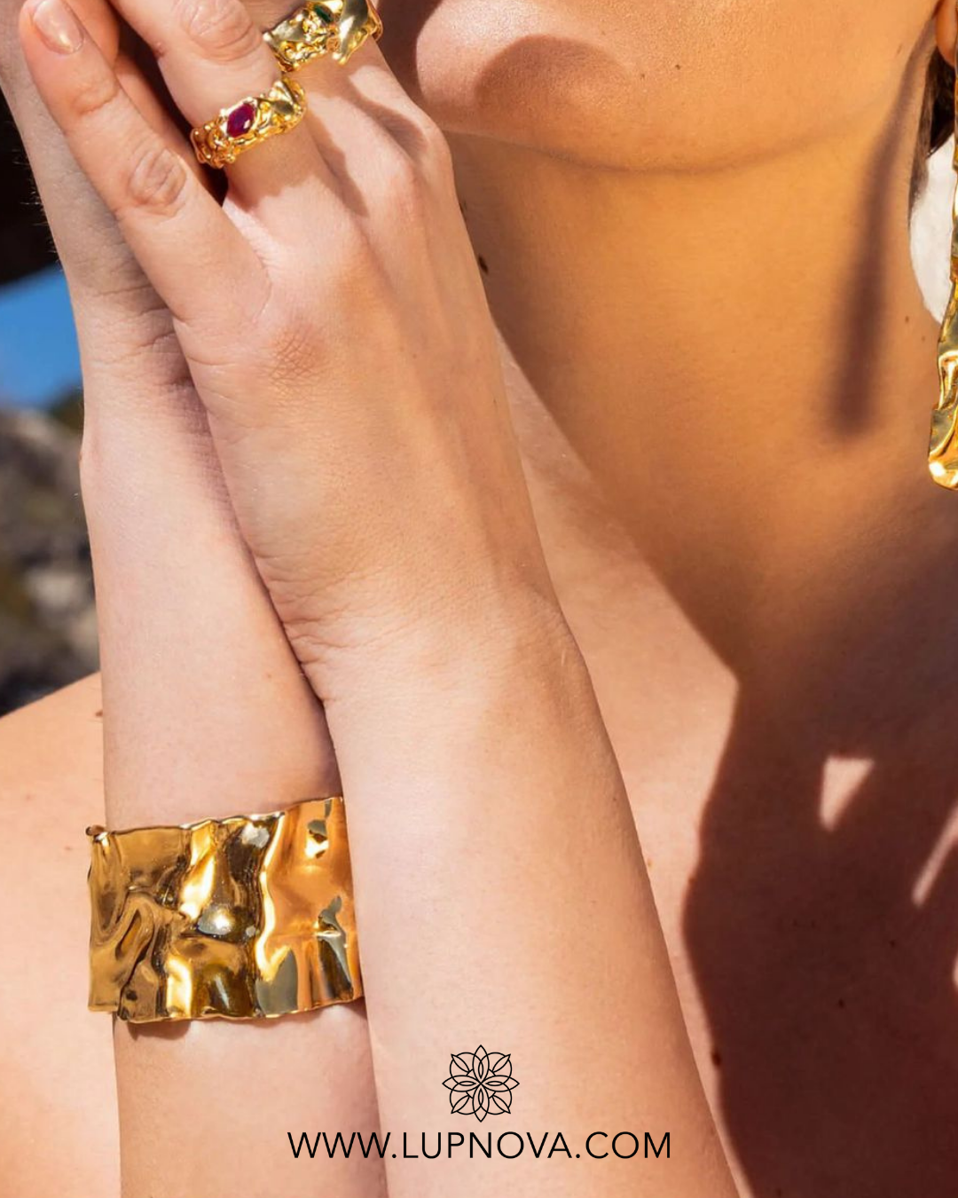 Maxi cuff irregular – Lupnova Joyería