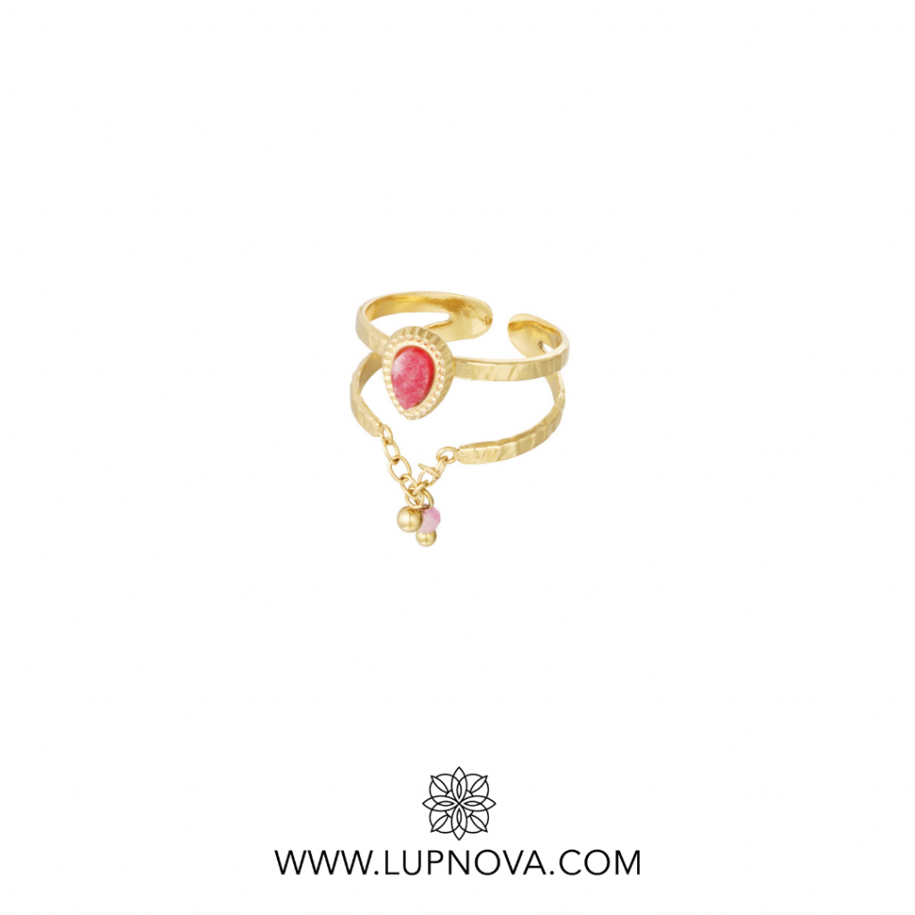 Anillo pink drop – Lupnova Joyería